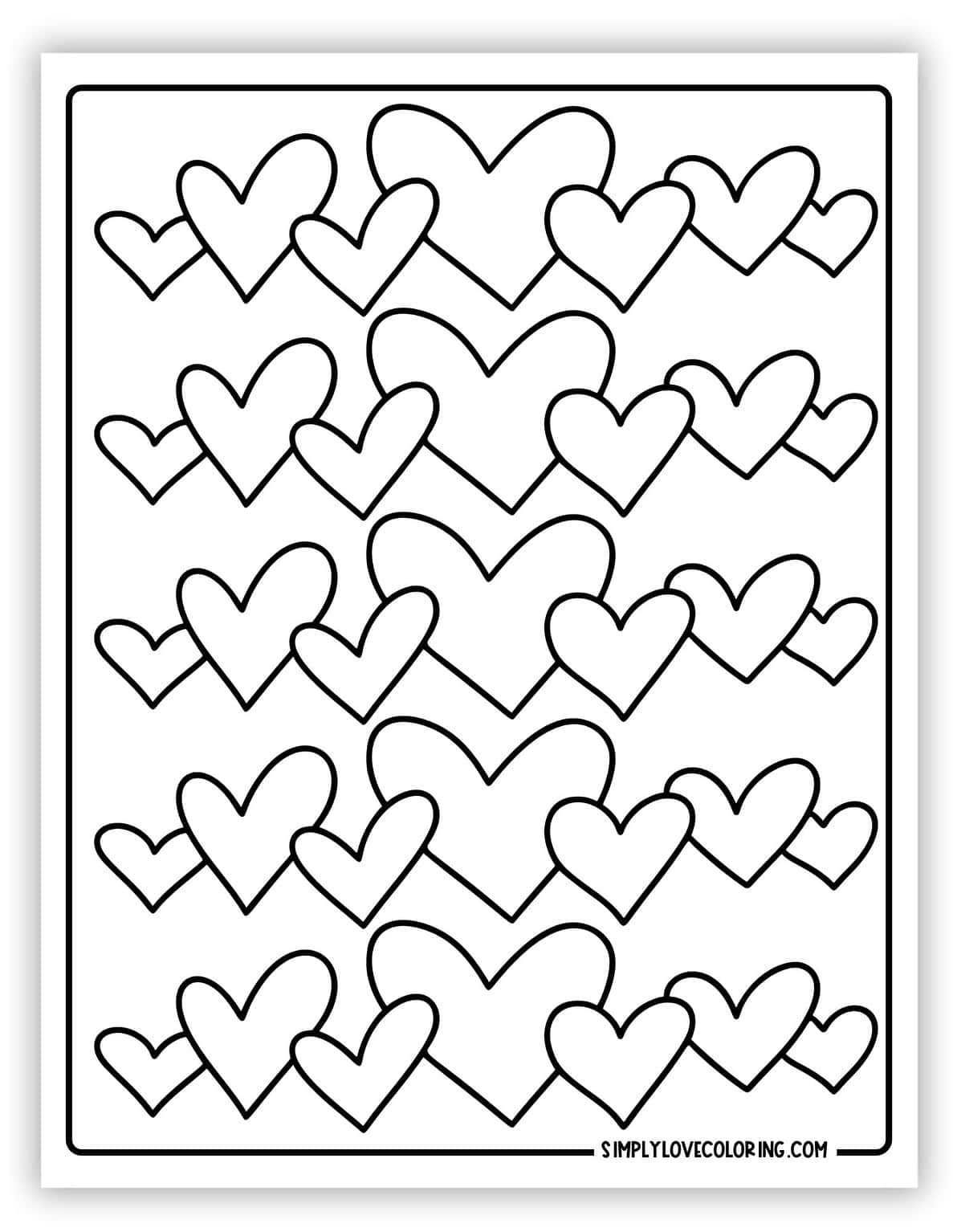 35 Heart Coloring Pages (Free PDF Printables) - Simply Love Coloring