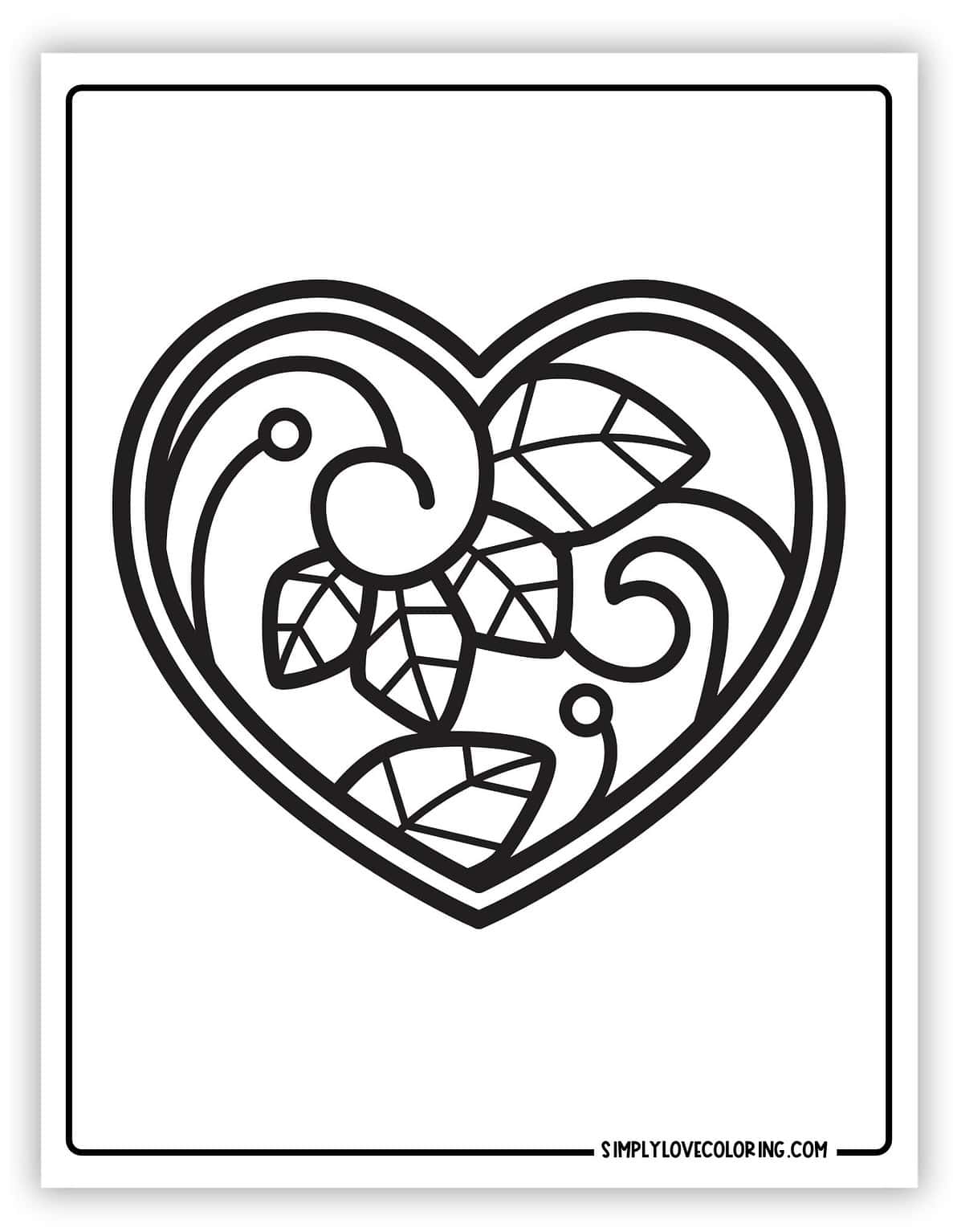 35 Heart Coloring Pages (Free PDF Printables) - Simply Love Coloring