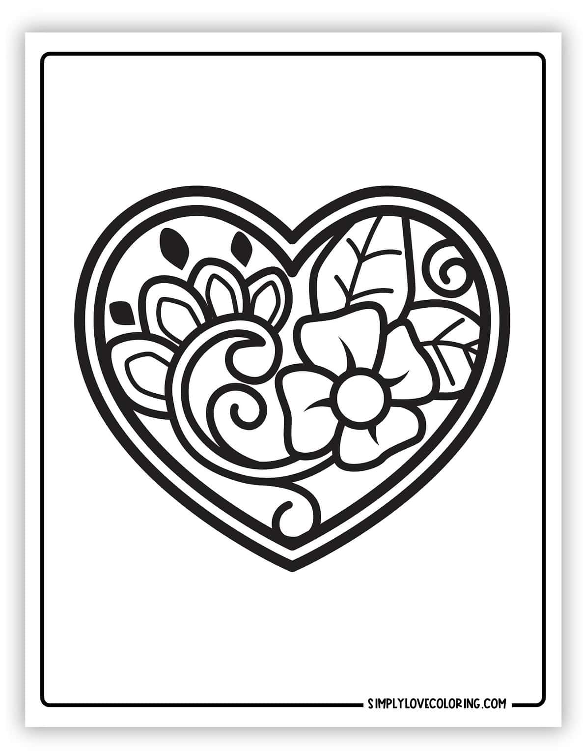 35 Heart Coloring Pages (Free PDF Printables) - Simply Love Coloring
