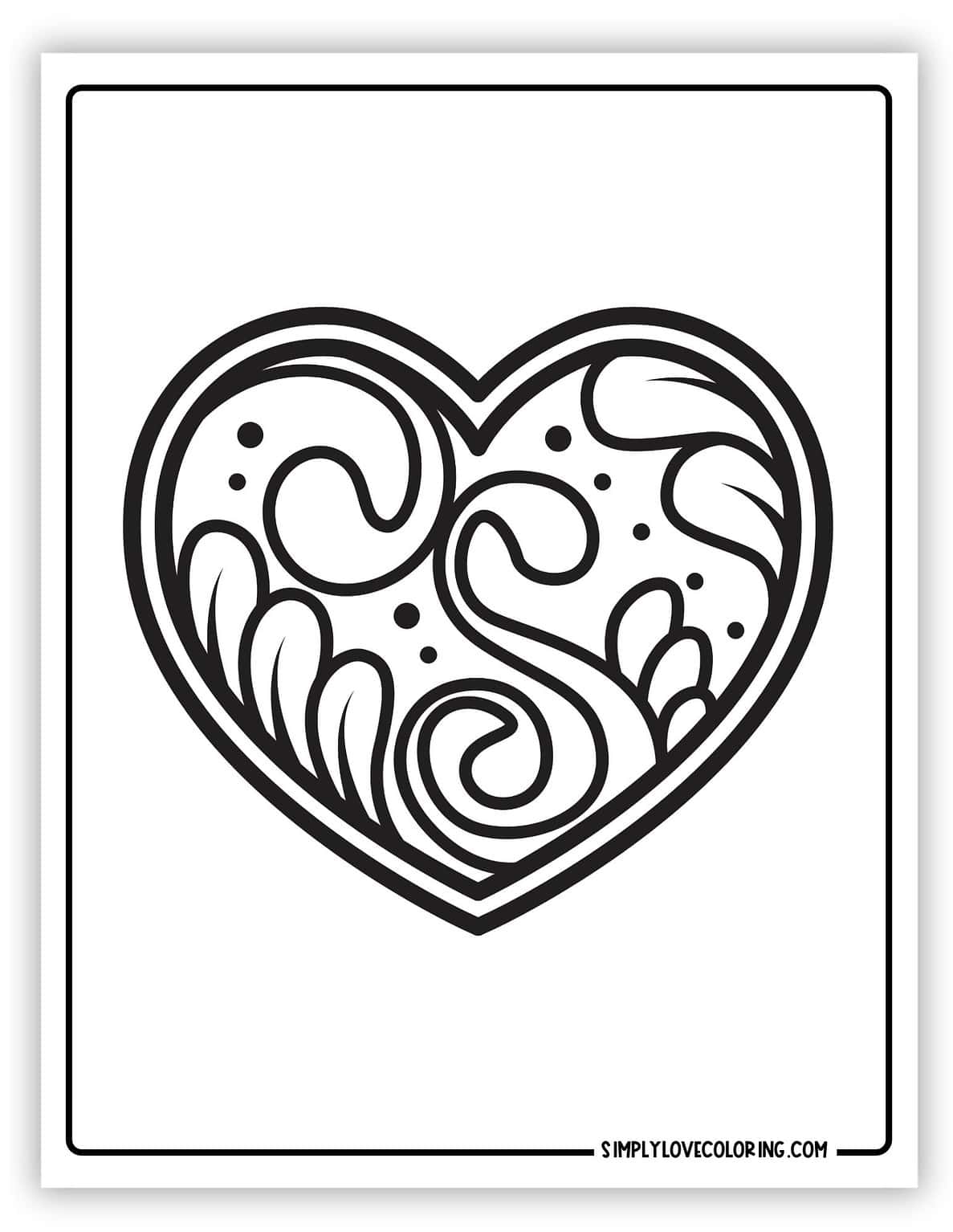 35 Heart Coloring Pages (Free PDF Printables) - Simply Love Coloring