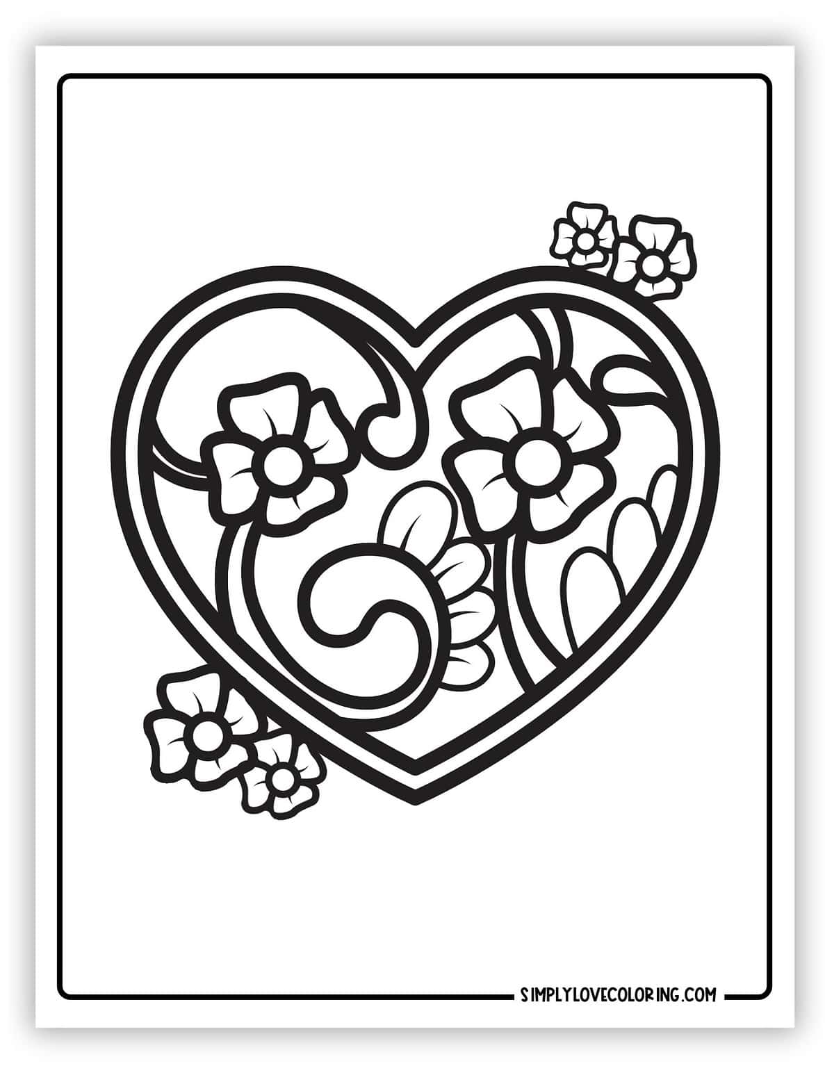 35 Heart Coloring Pages (Free PDF Printables) - Simply Love Coloring