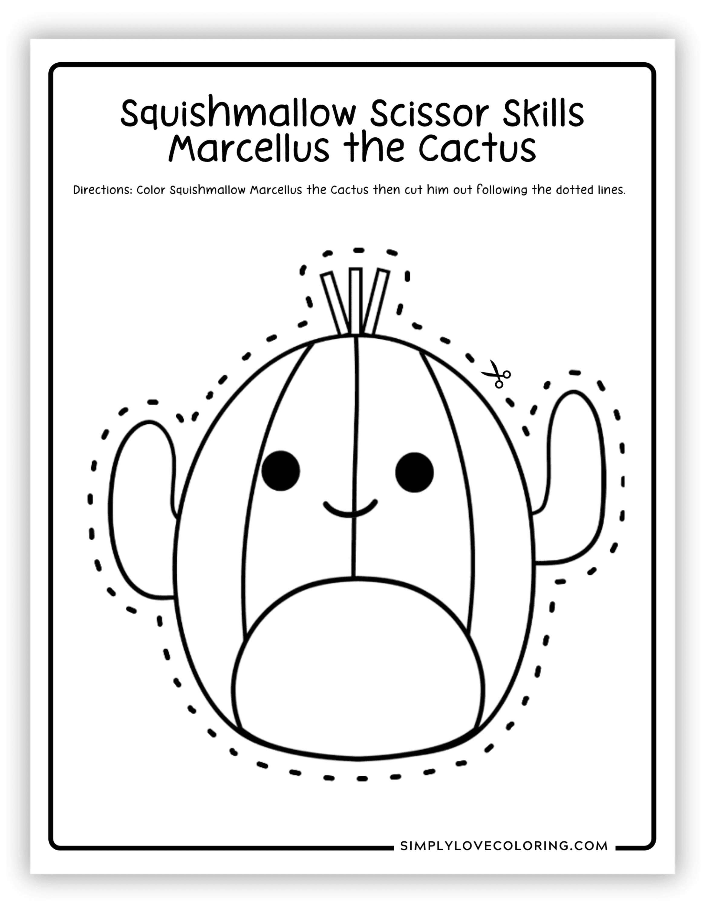 62 Fun Squishmallow Scissor Skills Activity Pages (Free PDF Printables ...