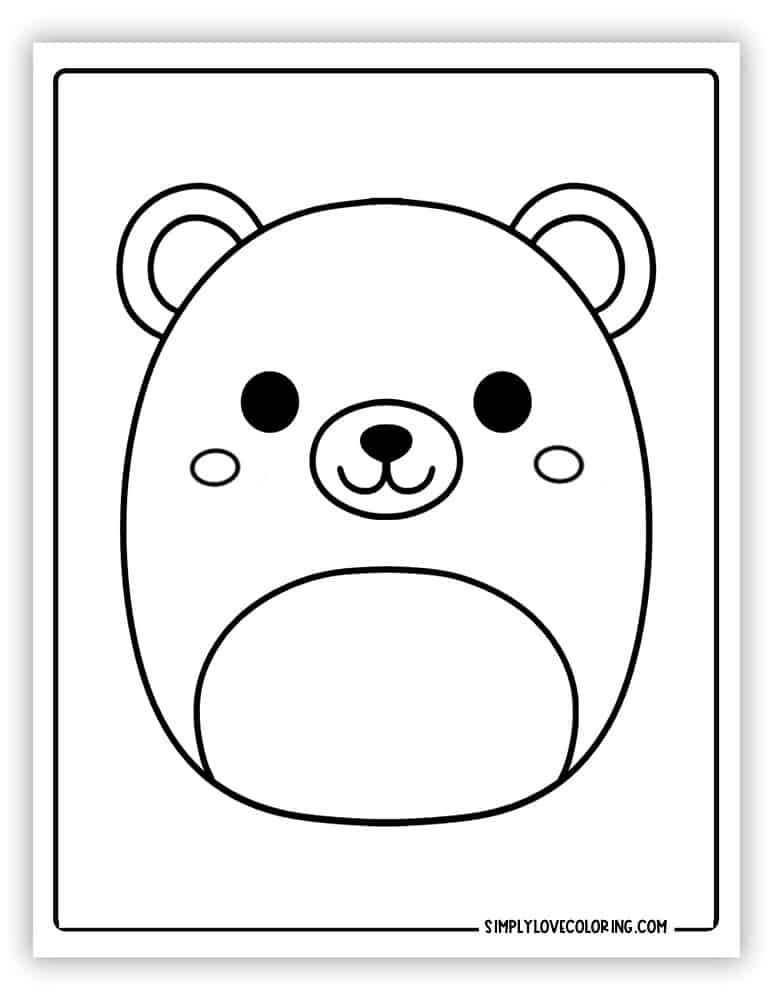 68 Squishmallow Coloring Pages (Free PDF Printables) - Simply Love Coloring