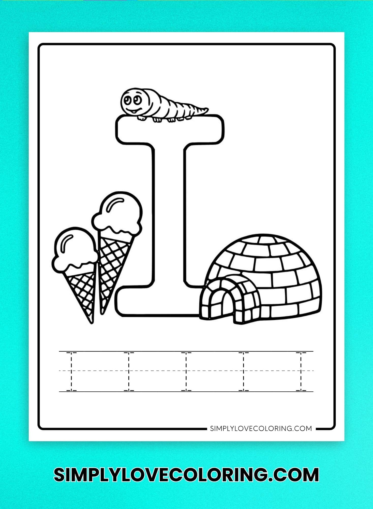 Alphabet Tracing Coloring Pages (Free PDF Printables) - Simply Love ...