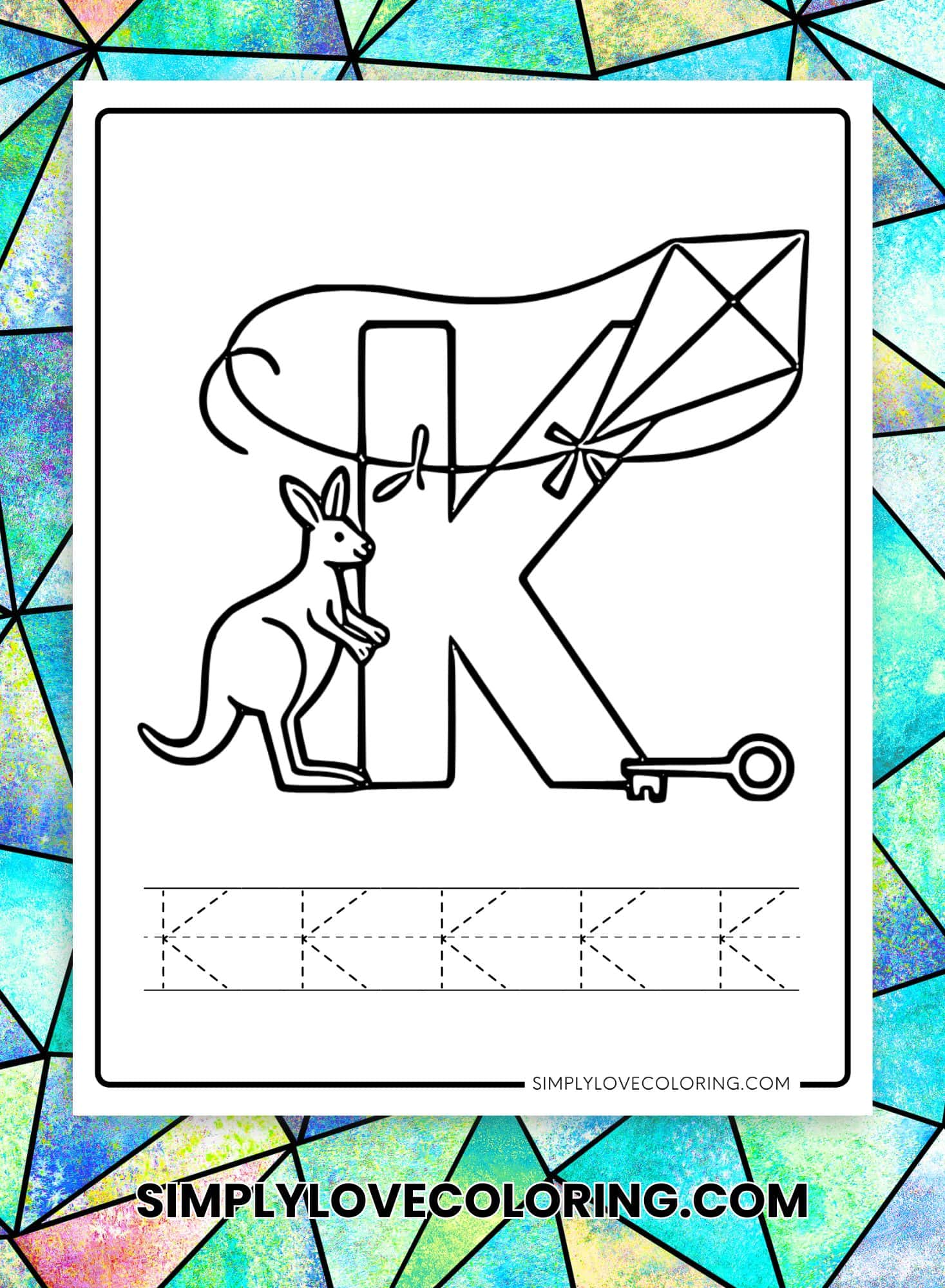 Alphabet Tracing Coloring Pages (Free PDF Printables) - Simply Love ...