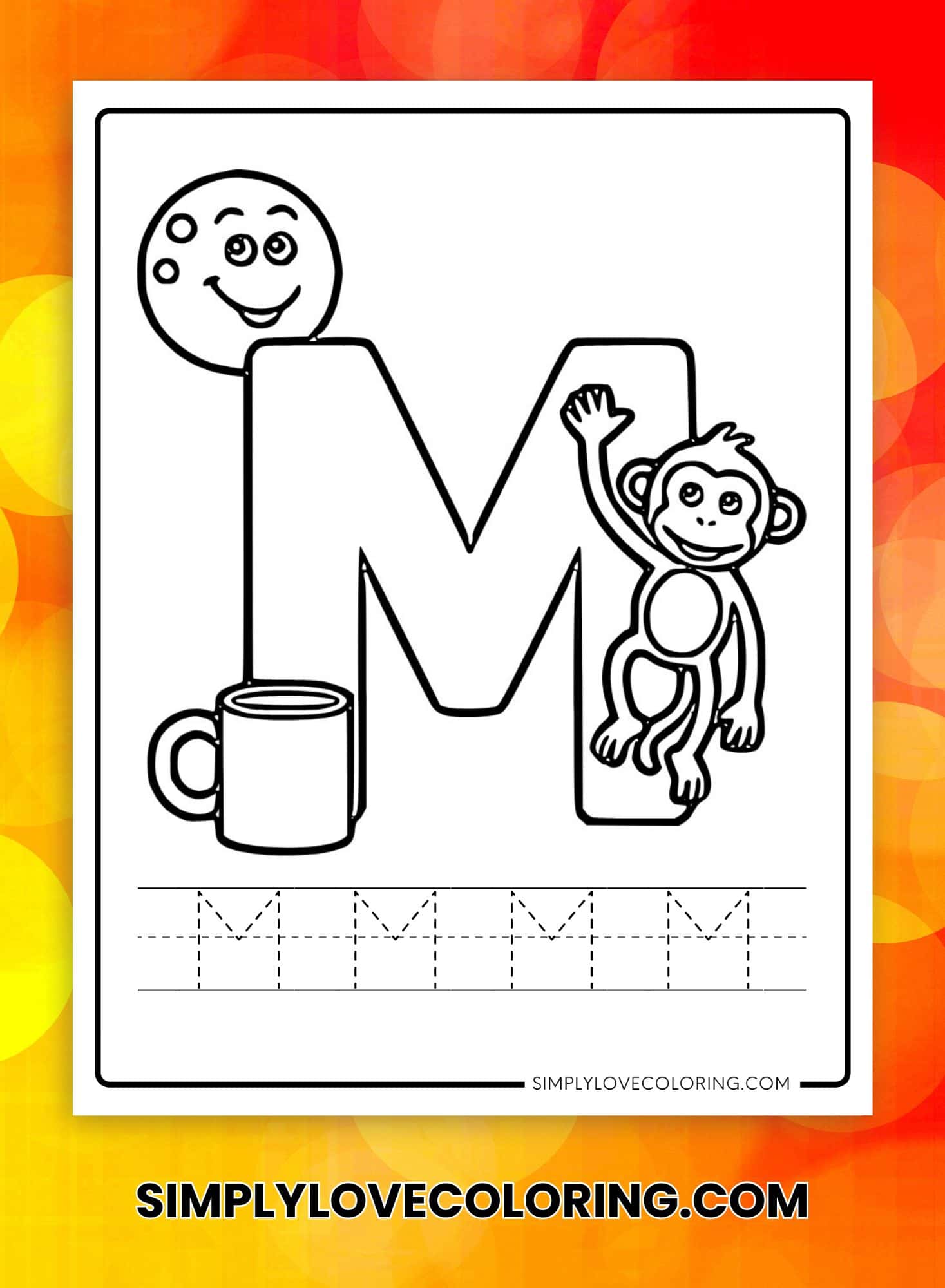 Alphabet Tracing Coloring Pages (Free PDF Printables) - Simply Love ...