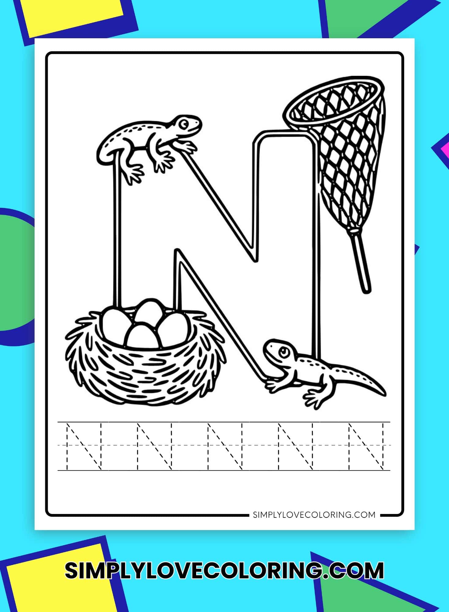 Alphabet Tracing Coloring Pages (Free PDF Printables) - Simply Love ...