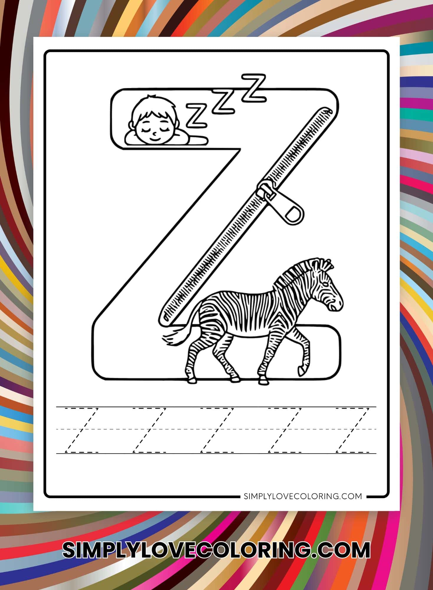 Alphabet Tracing Coloring Pages (Free PDF Printables) - Simply Love ...