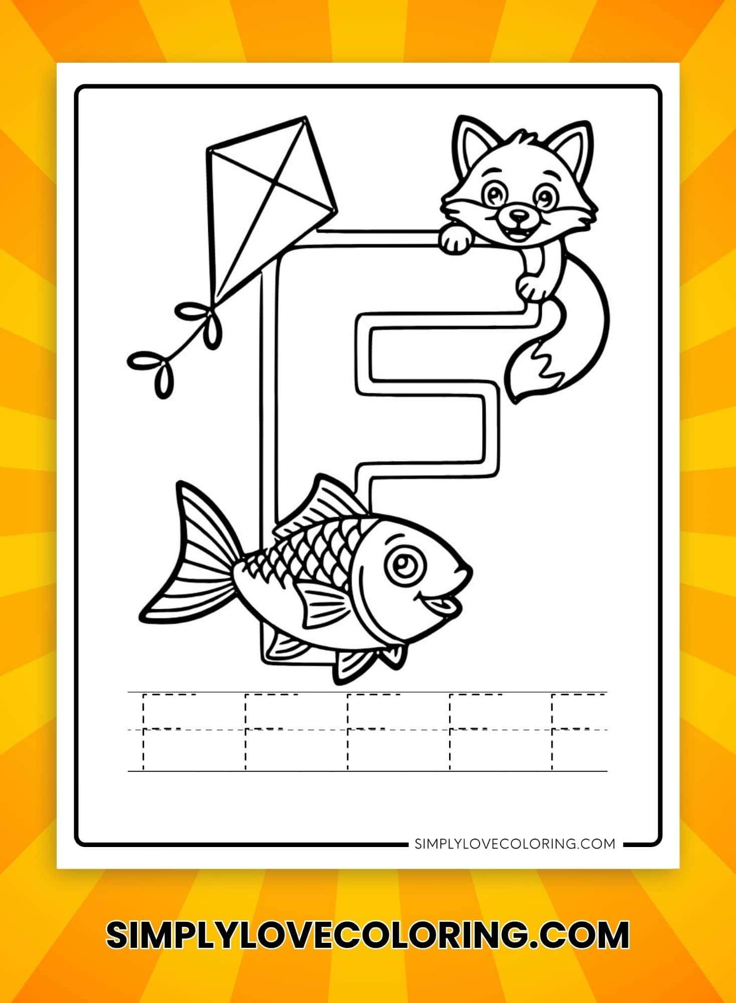 Alphabet Tracing Coloring Pages (Free PDF Printables) - Simply Love ...