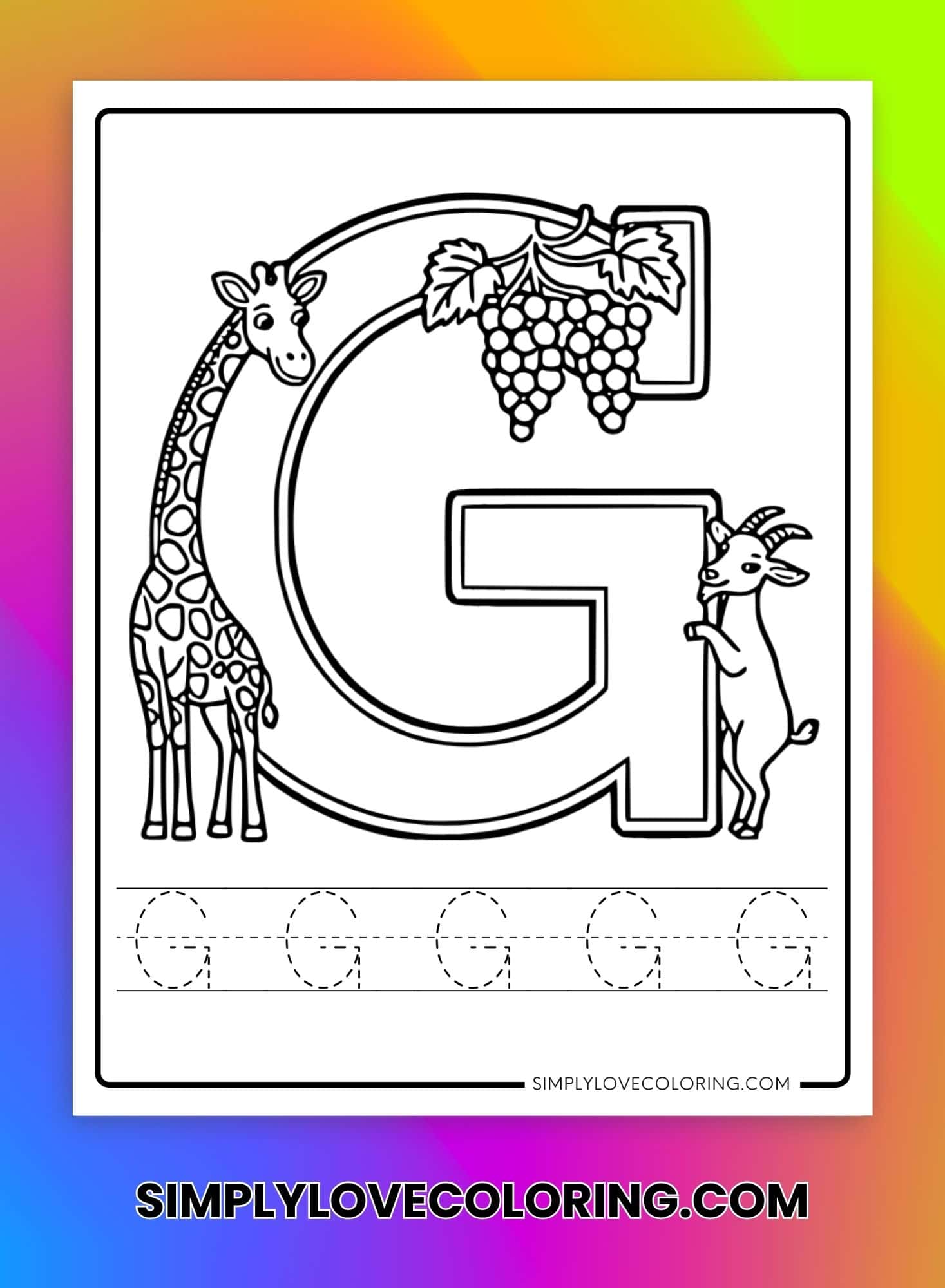 Alphabet Tracing Coloring Pages (Free PDF Printables) - Simply Love ...