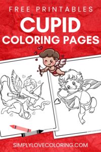 22 Cupid Coloring Pages (Free PDF Printables) - Simply Love Coloring