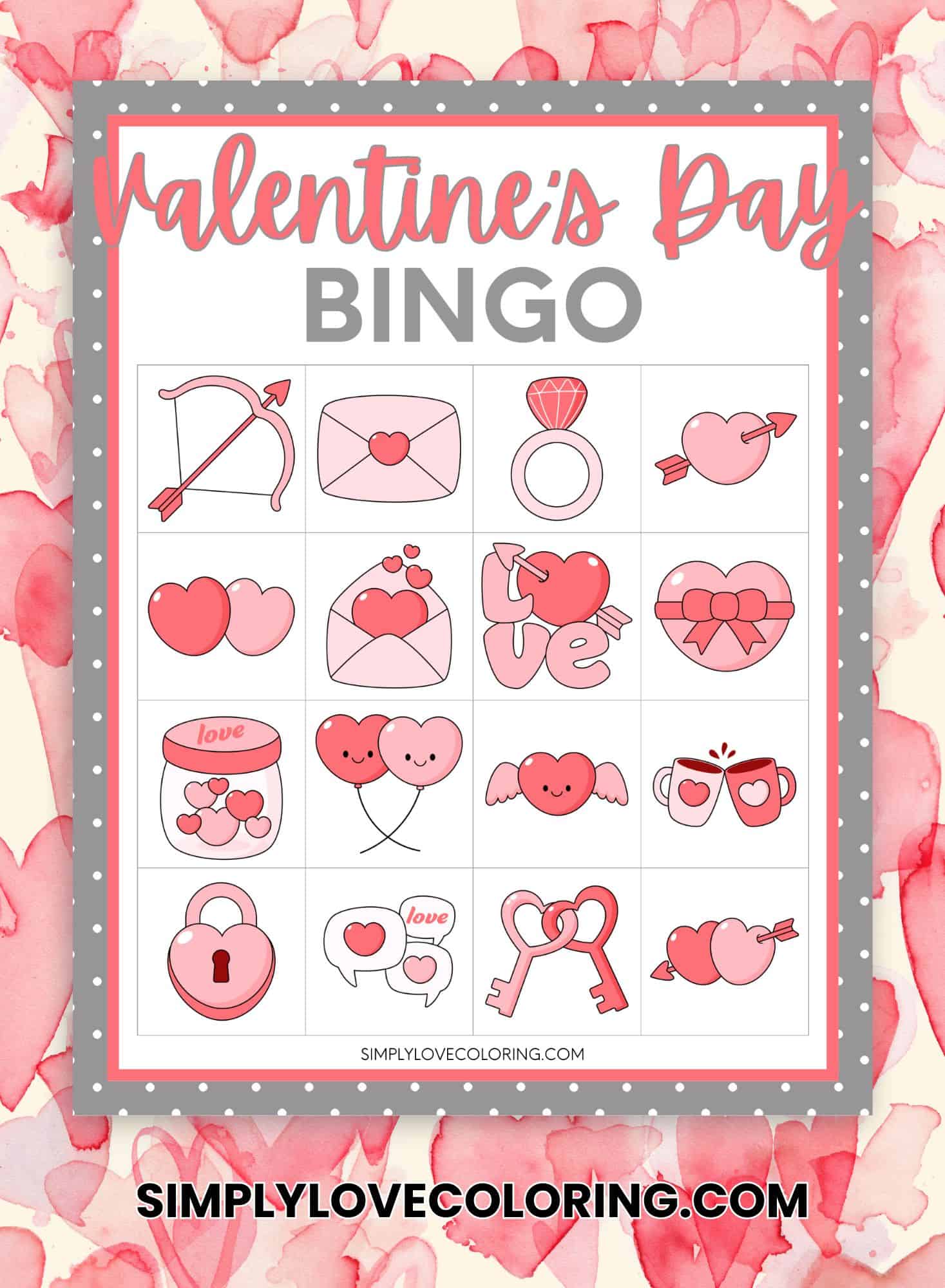 Printable Valentine Bingo Cards (Free PDF Printables) - Simply Love ...