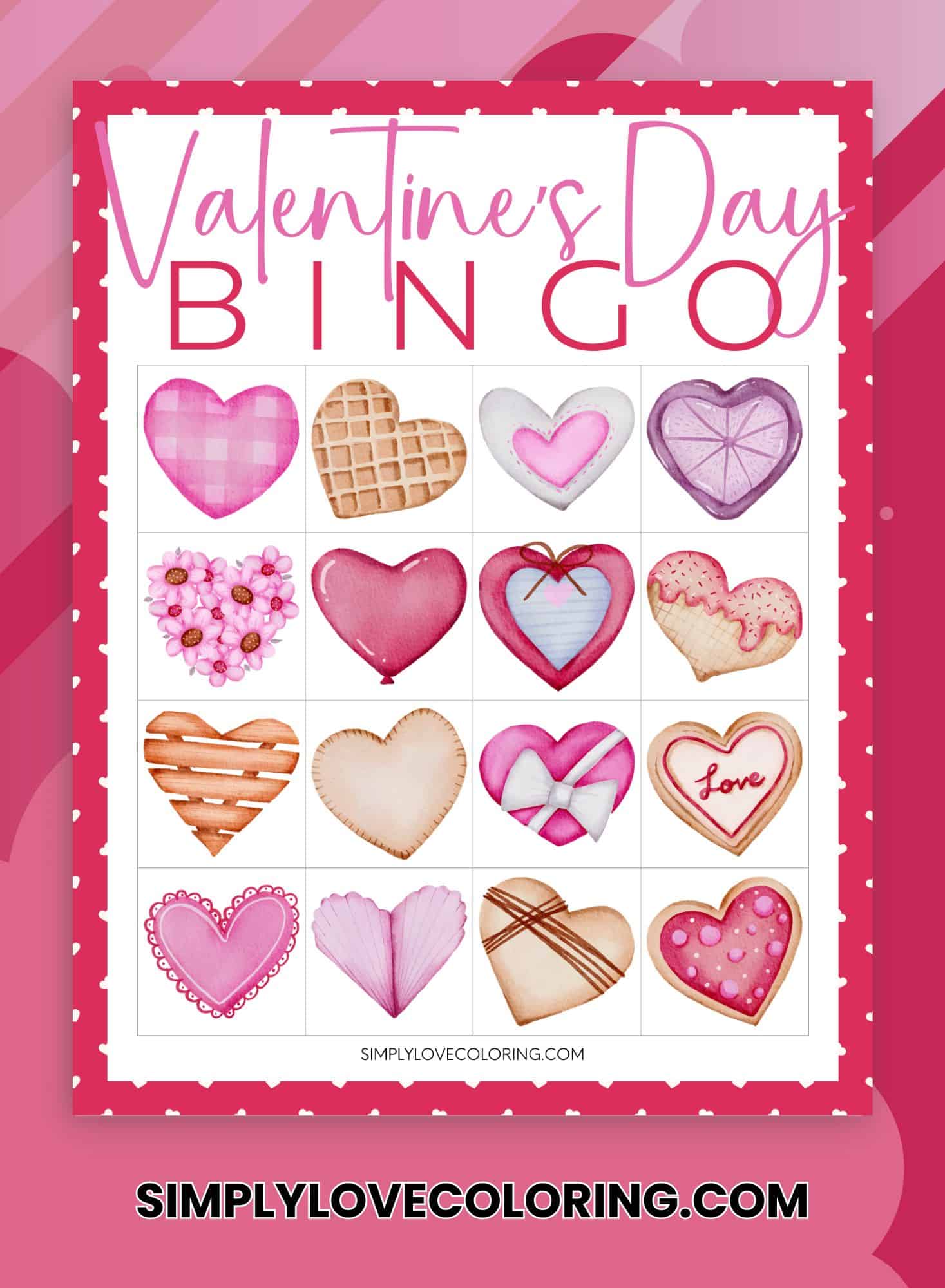 Printable Valentine Bingo Cards (Free PDF Printables) - Simply Love ...