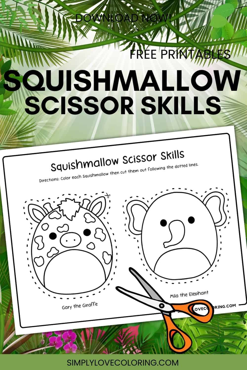 62 Fun Squishmallow Scissor Skills Activity Pages (Free PDF Printables ...