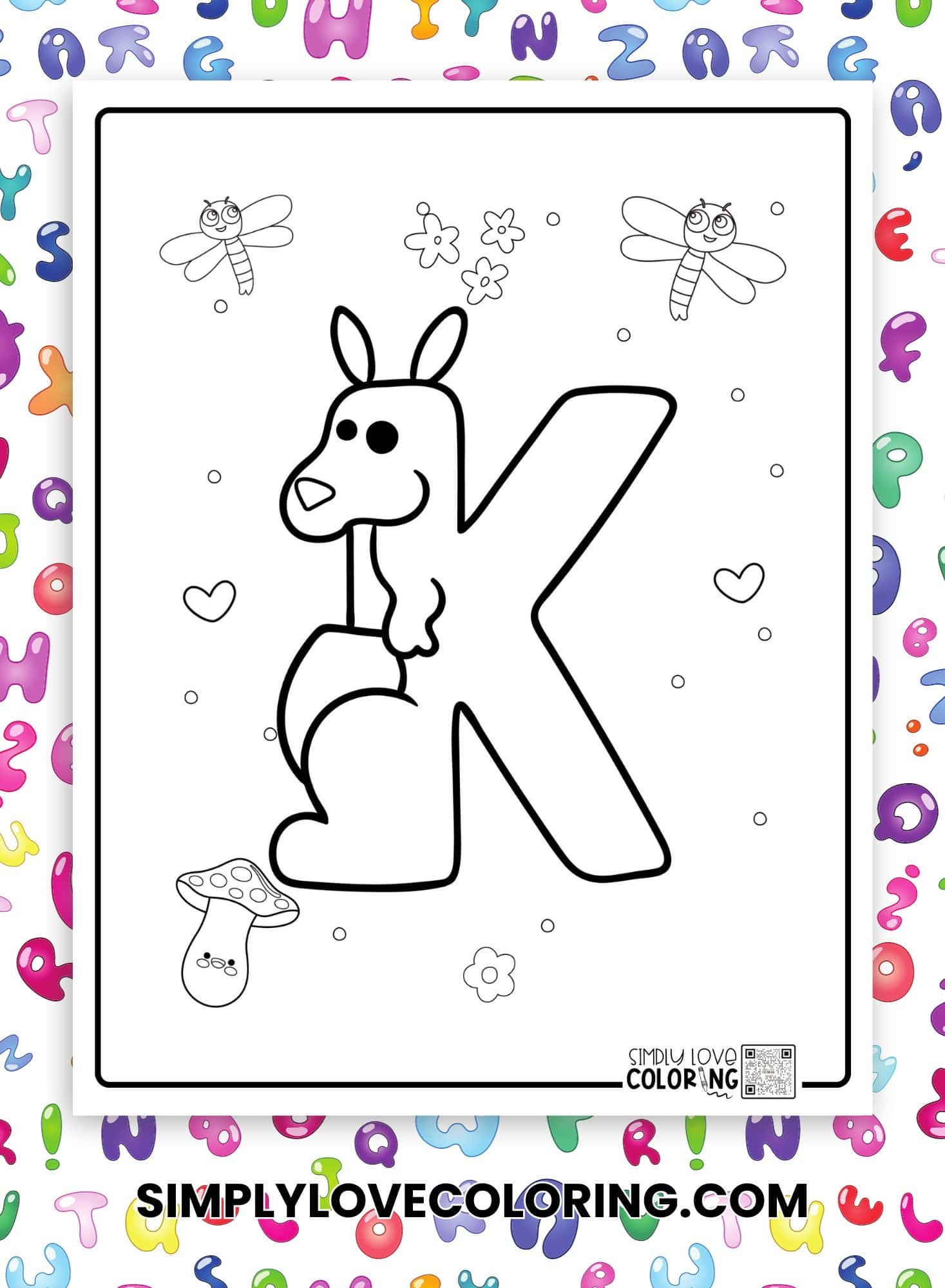 Alphabet Coloring Pages (Free PDF Printables) - Simply Love Coloring