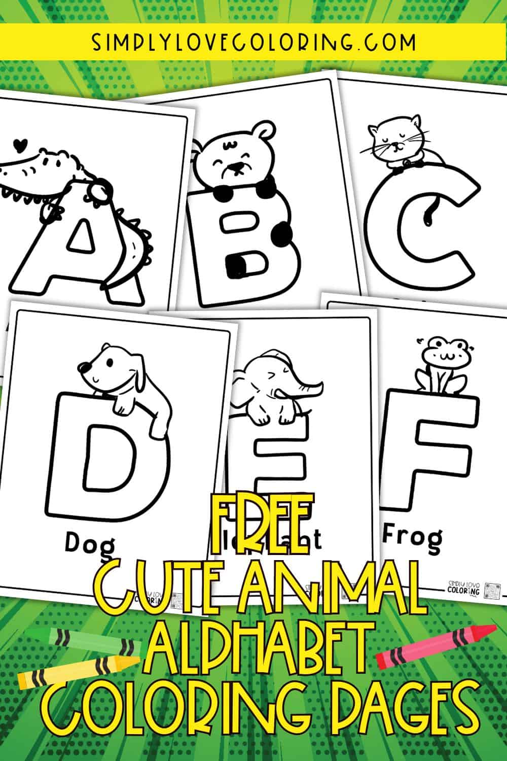 Cute Alphabet Coloring Pages (Free PDF Printables) - Simply Love Coloring