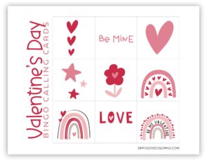 Printable Valentine Bingo Cards (Free PDF Printables) - Simply Love ...