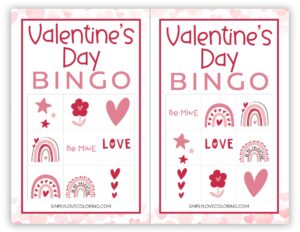 Printable Valentine Bingo Cards (Free PDF Printables) - Simply Love ...