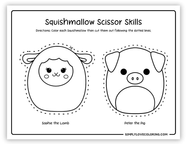 68 Squishmallow Coloring Pages (Free PDF Printables) - Simply Love Coloring