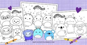 21 Squishmallow Friends Coloring Pages (Free PDF Printables) - Simply ...