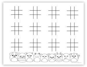 Squishmallow Activity Mats (Free PDF Printables) - Simply Love Coloring