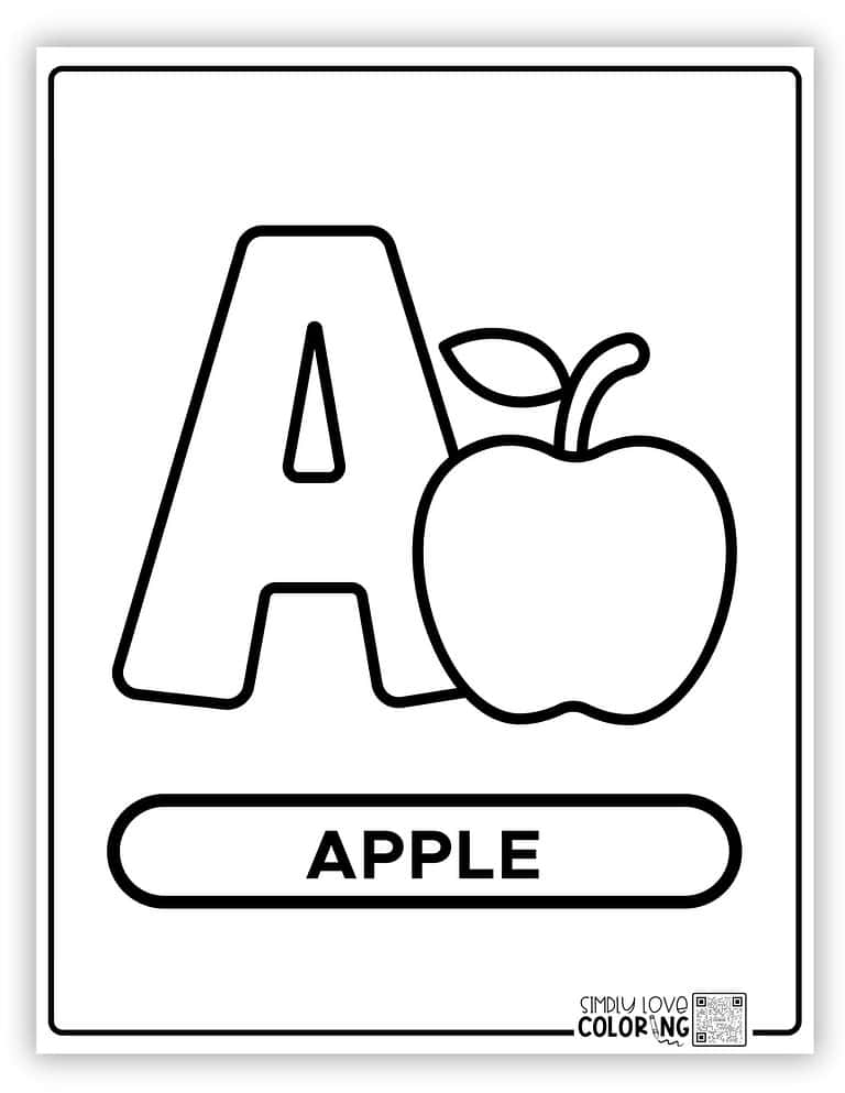 Food Alphabet Coloring Pages (Free PDF Printables) - Simply Love Coloring