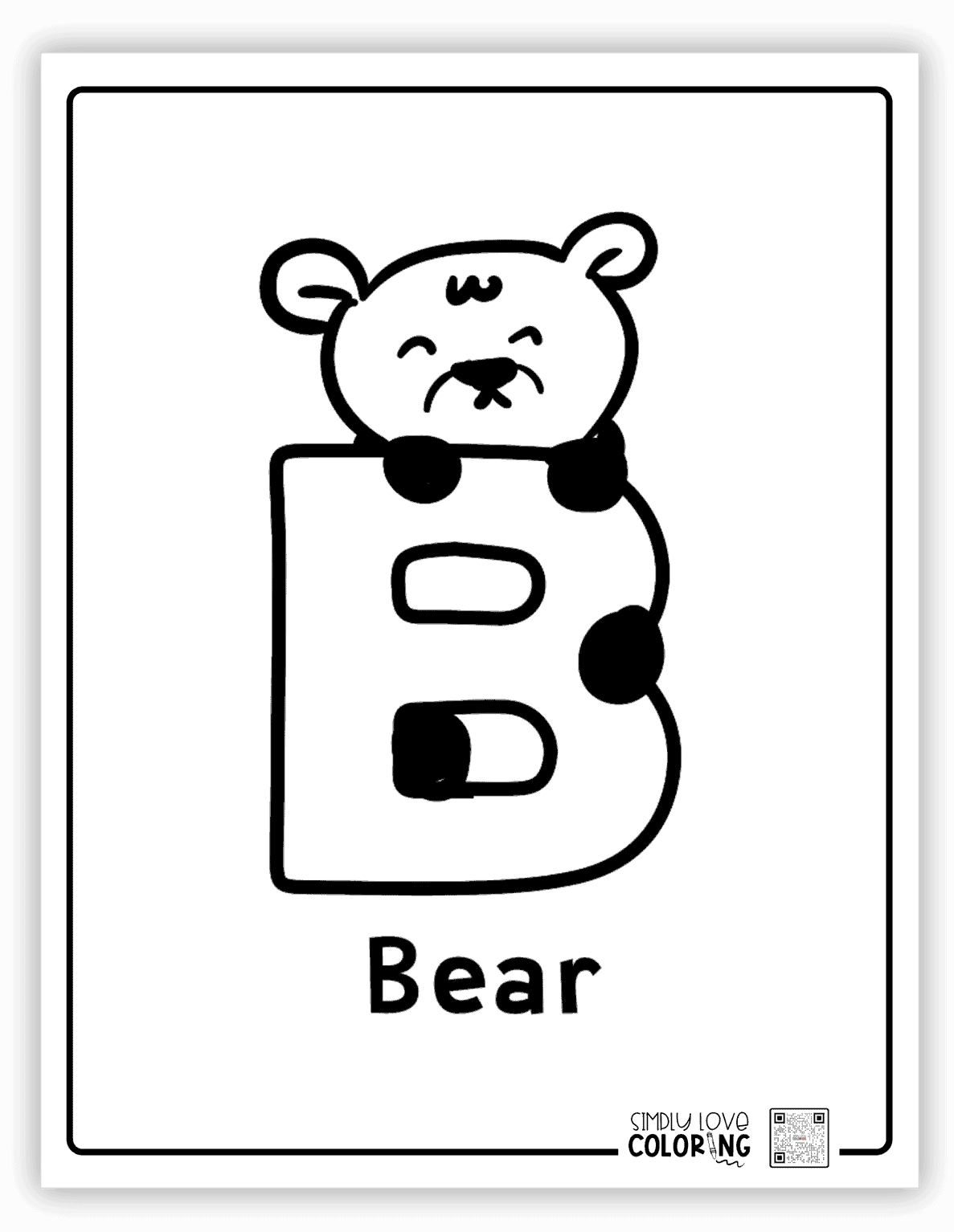 Cute Alphabet Coloring Pages (Free PDF Printables) - Simply Love Coloring