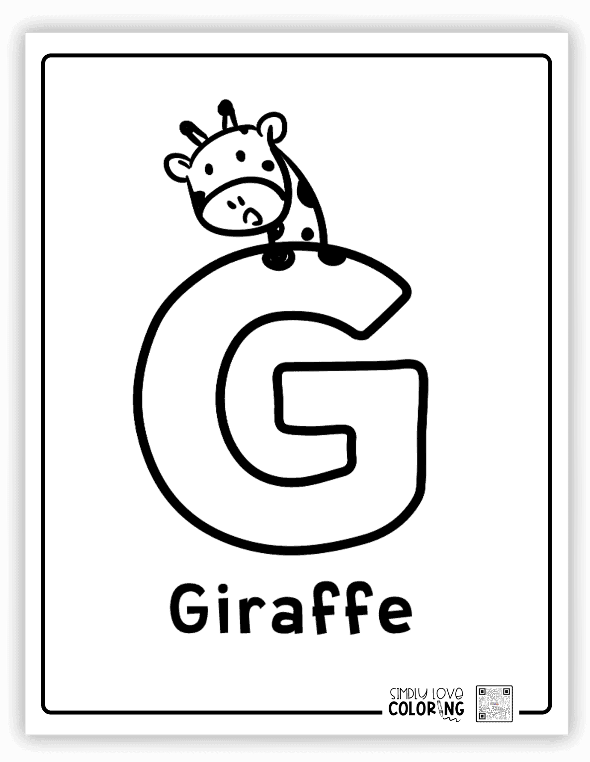 Cute Alphabet Coloring Pages (Free PDF Printables) - Simply Love Coloring