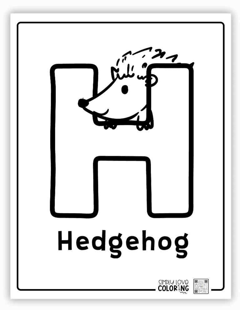 Cute Alphabet Coloring Pages (Free PDF Printables) - Simply Love Coloring