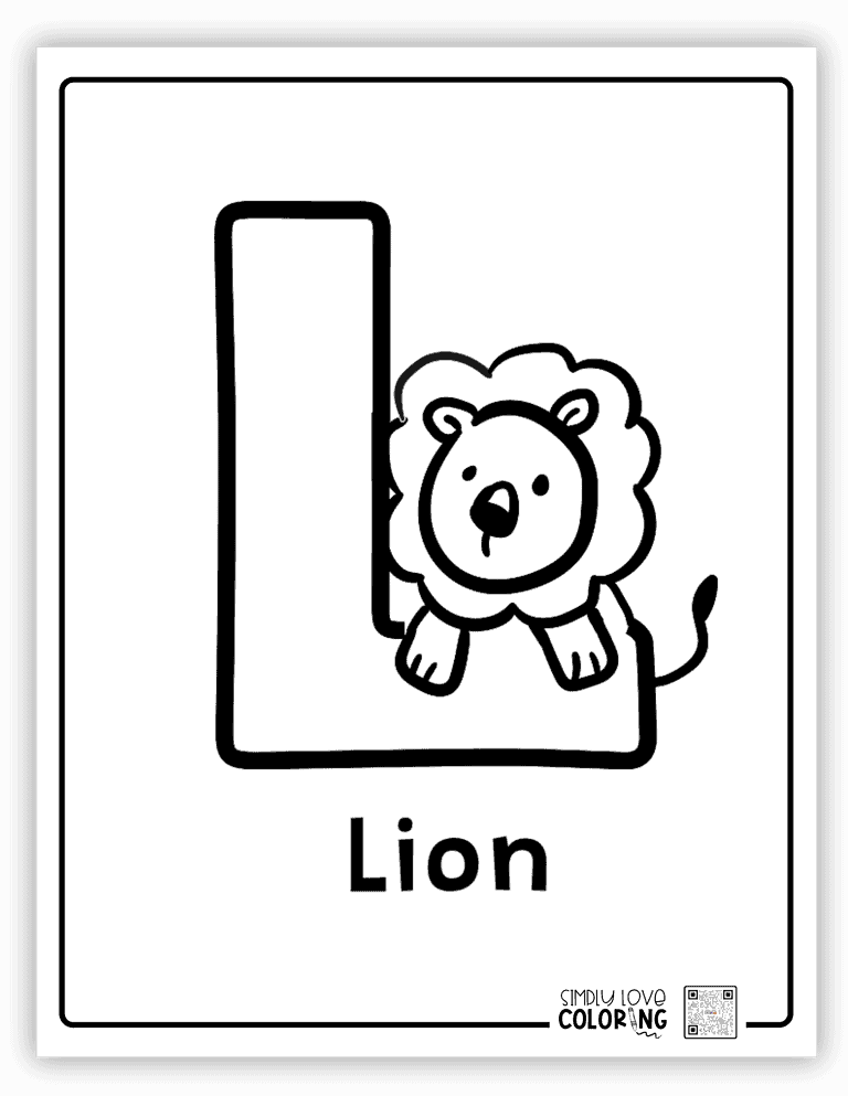 Cute Alphabet Coloring Pages (Free PDF Printables) - Simply Love Coloring