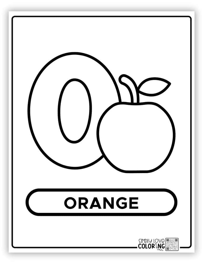 Food Alphabet Coloring Pages (Free PDF Printables) - Simply Love Coloring