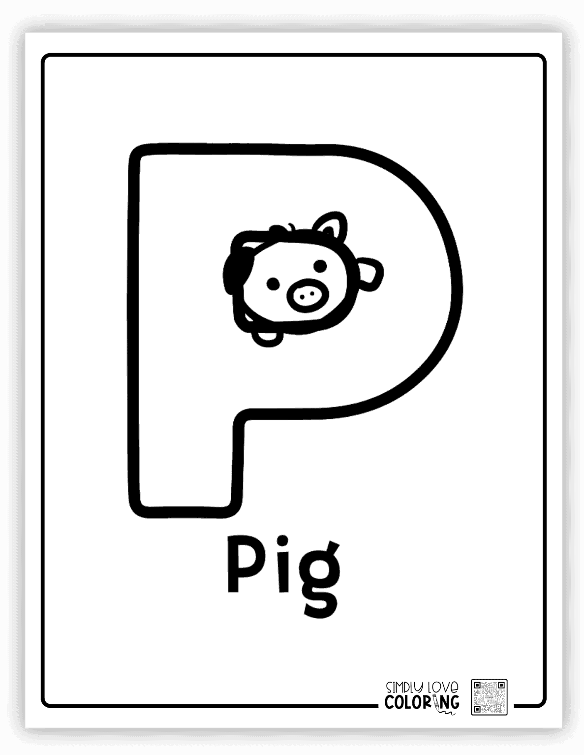 Cute Alphabet Coloring Pages (Free PDF Printables) - Simply Love Coloring