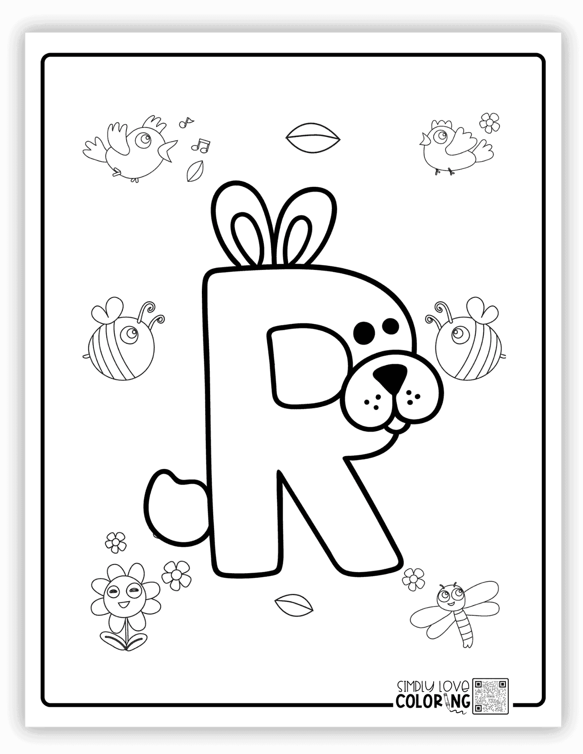 Animal Shaped Alphabet Coloring Pages (Free PDF Printables) - Simply ...