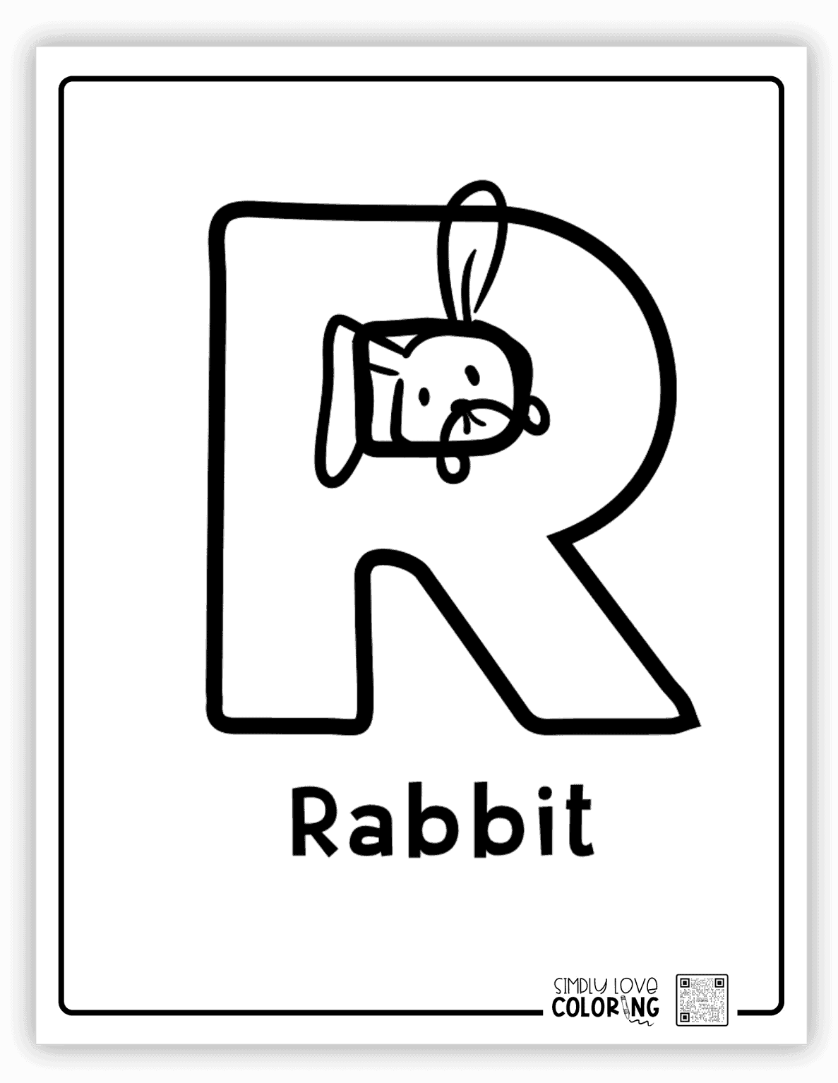 Cute Alphabet Coloring Pages (Free PDF Printables) - Simply Love Coloring