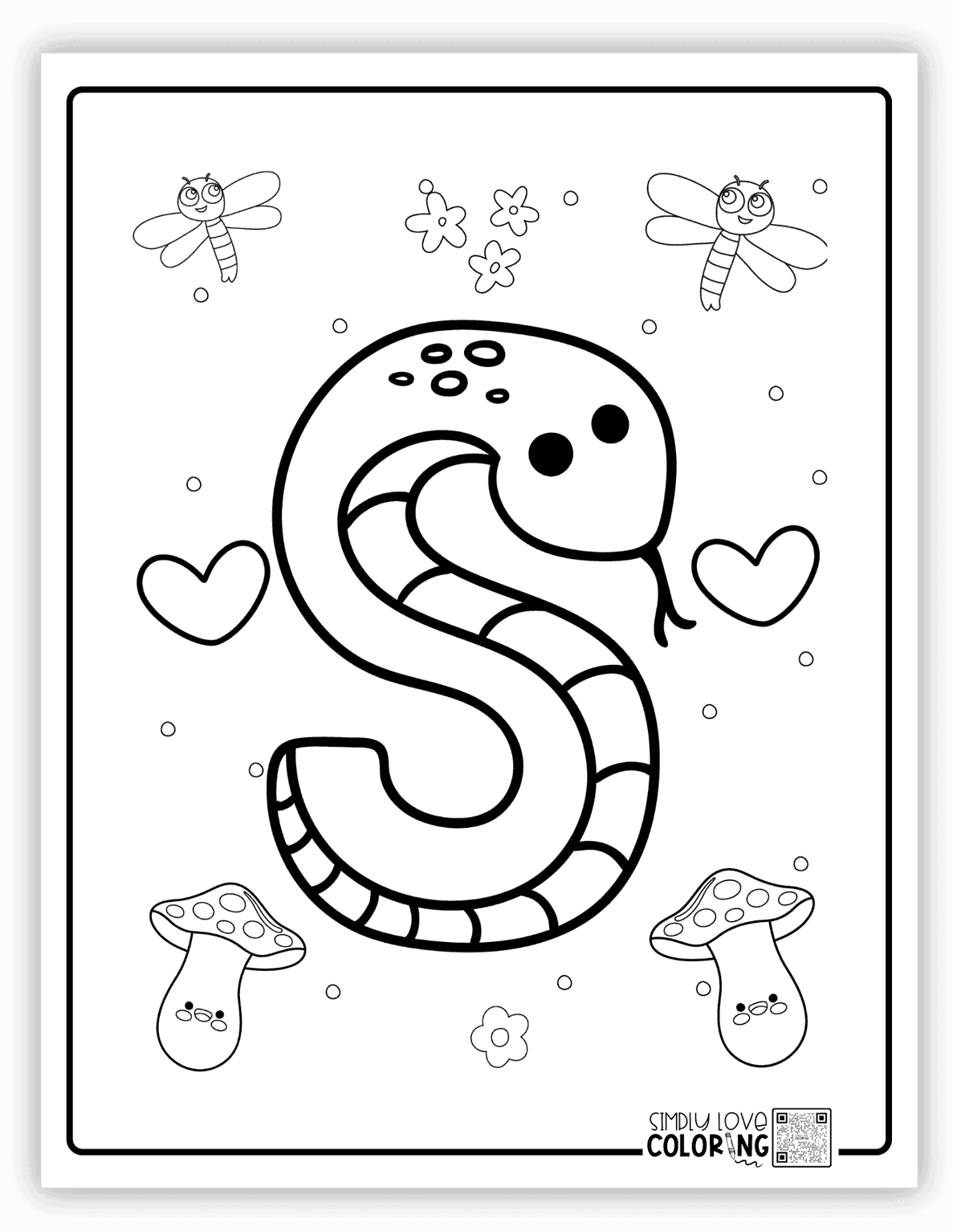Animal Shaped Alphabet Coloring Pages (Free PDF Printables) - Simply ...