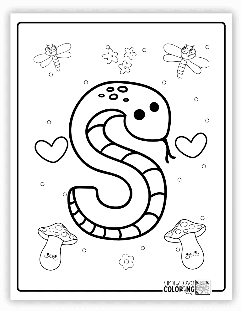 Animal Shaped Alphabet Coloring Pages (Free PDF Printables) - Simply ...
