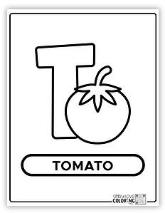 Food Alphabet Coloring Pages (Free PDF Printables) - Simply Love Coloring