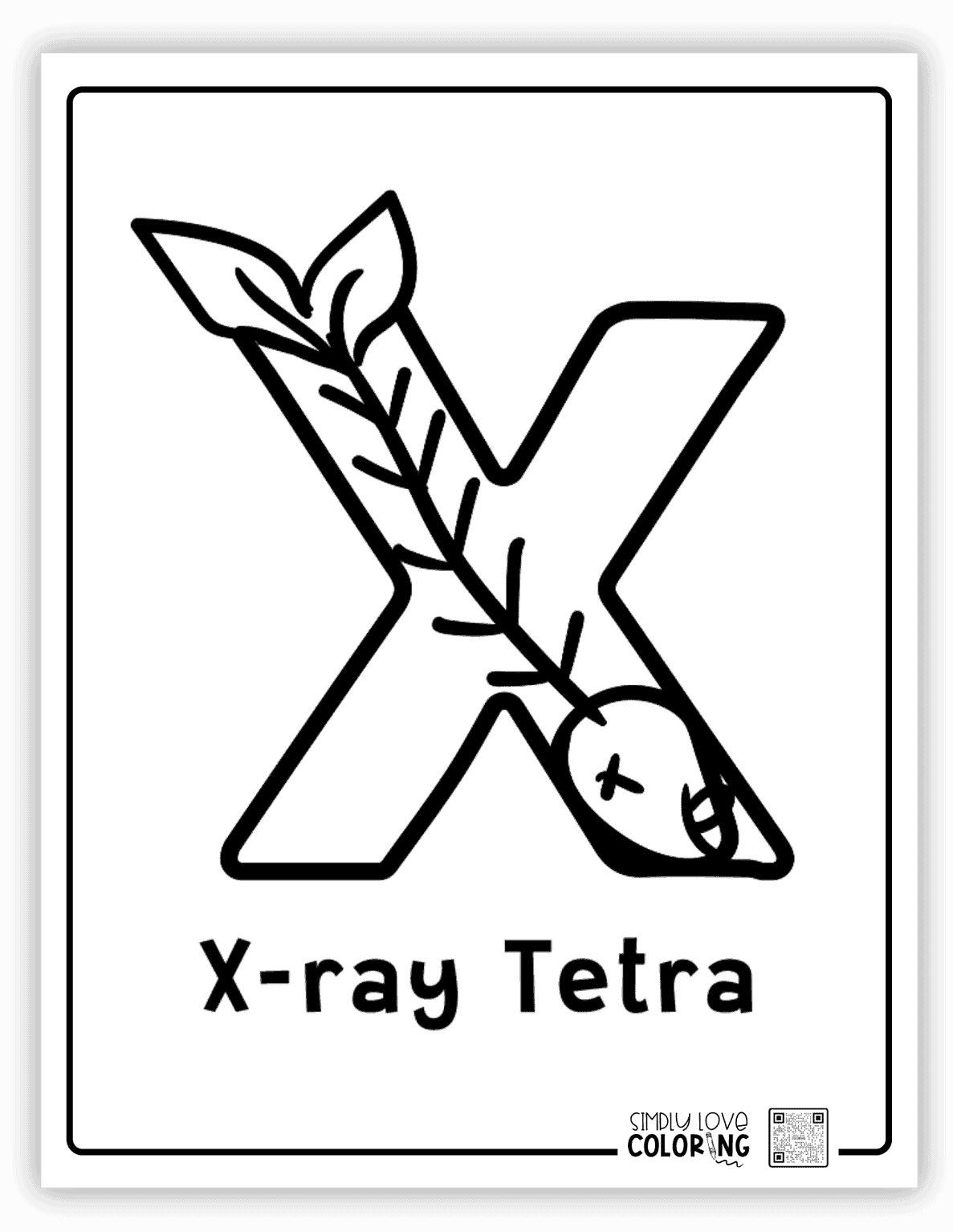 Cute Alphabet Coloring Pages (Free PDF Printables) - Simply Love Coloring