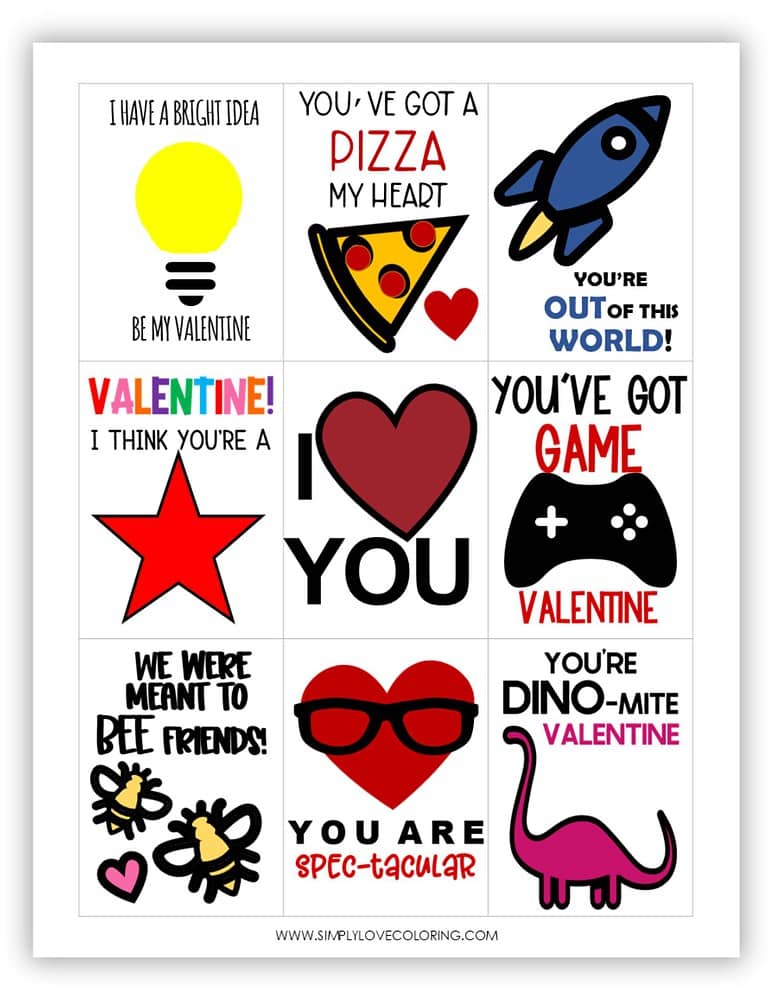 78 Valentine's Day Printable Cards (Free PDF Printables) - Simply Love ...