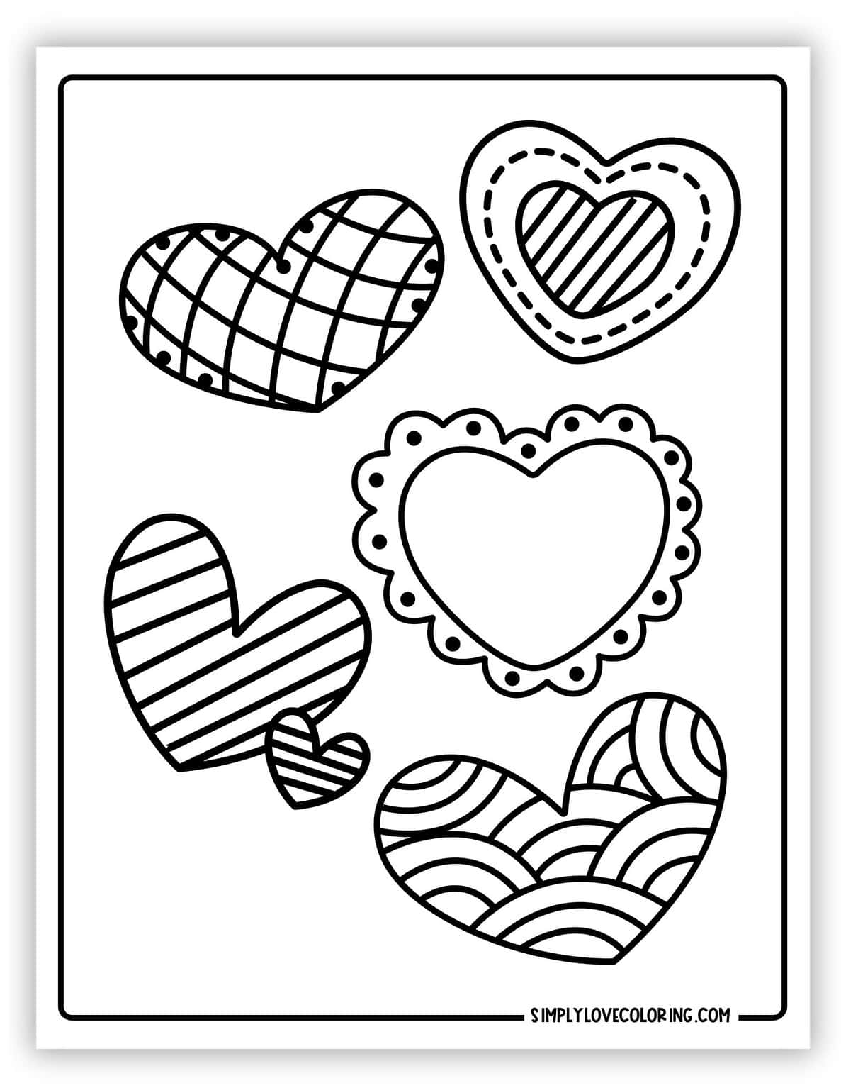 35 Heart Coloring Pages (Free PDF Printables) - Simply Love Coloring