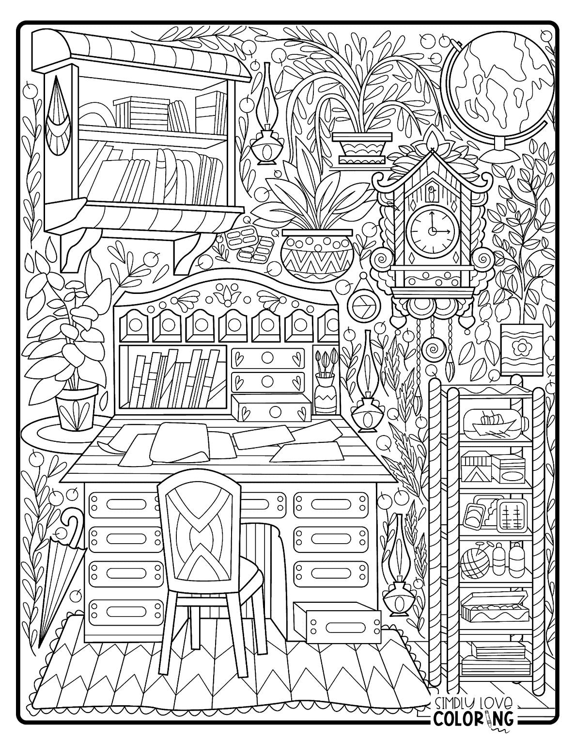 28 Coloring Pages for Adults (Free PDF Printables) - Simply Love Coloring