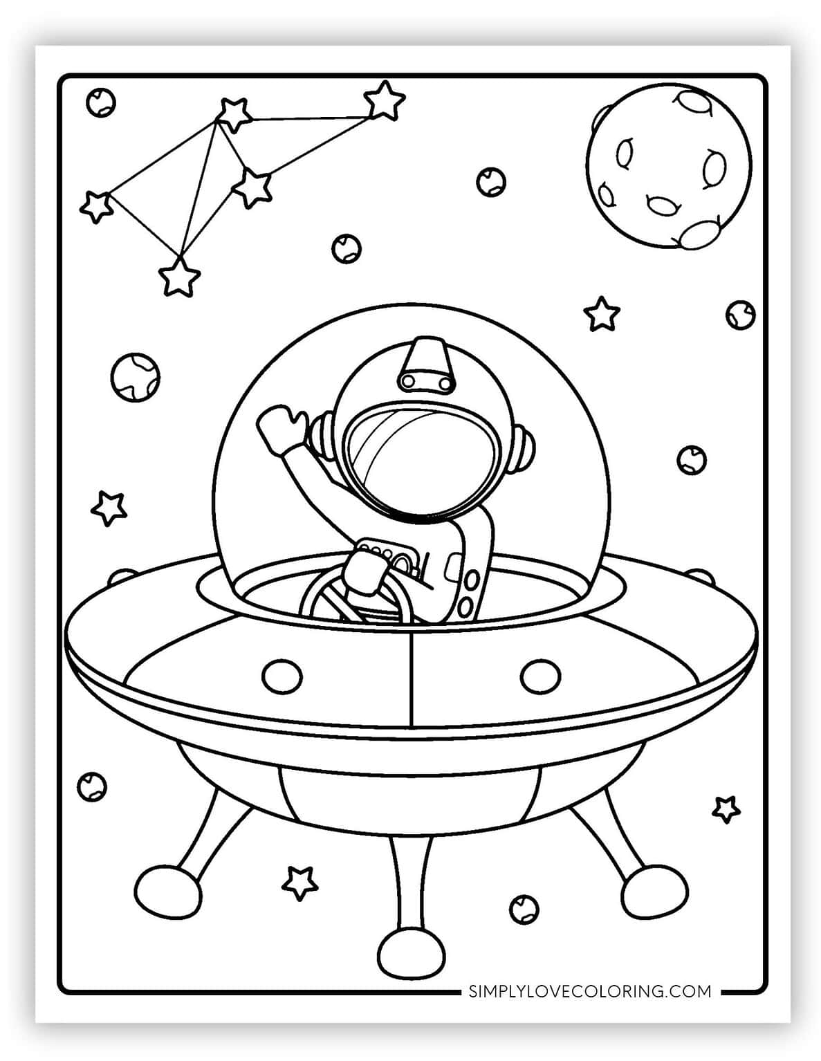 39 Space Coloring Pages (Free PDF Printables) - Simply Love Coloring