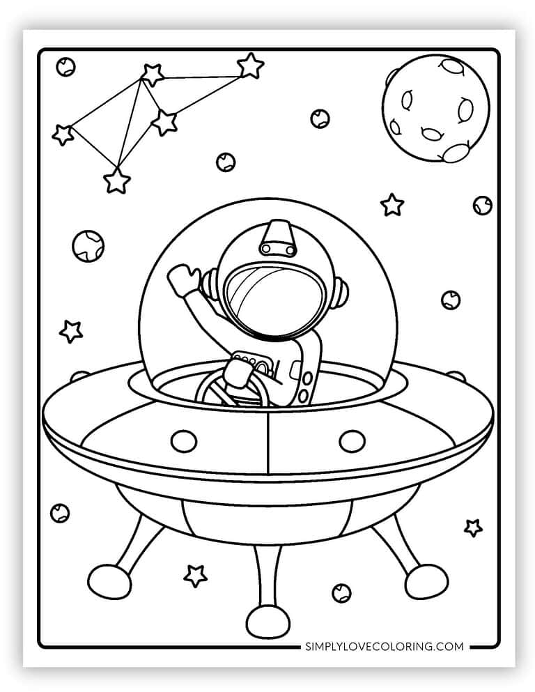 39 Space Coloring Pages (Free PDF Printables) - Simply Love Coloring
