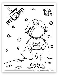 39 Space Coloring Pages (Free PDF Printables) - Simply Love Coloring