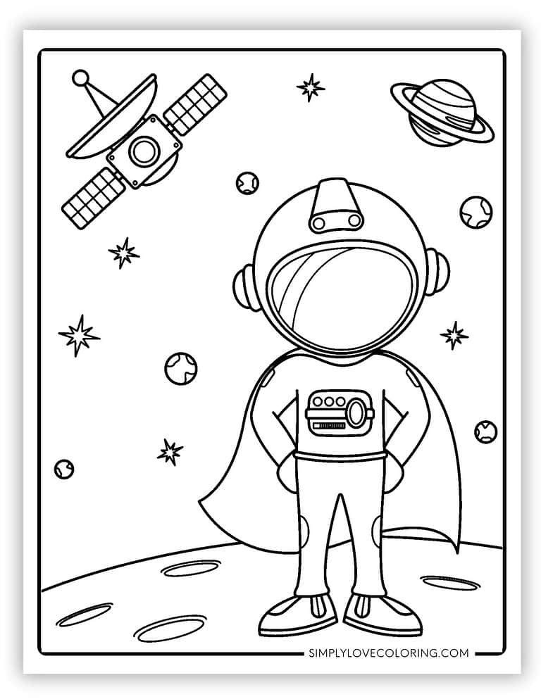 39 Space Coloring Pages (Free PDF Printables) - Simply Love Coloring