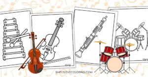 Beautiful Music Coloring Pages (Free PDF Printables) - Simply Love Coloring