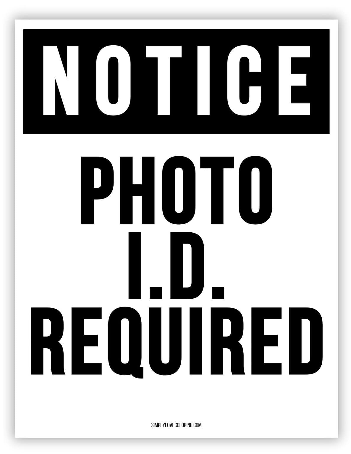 30 We ID Sign Printables (Free PDF Download) - Simply Love Coloring