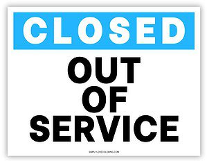 Out of Service Printable Sign (Free PDF Download) - Simply Love Coloring