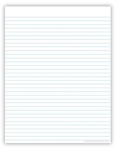 College Ruled Paper Printable (Free PDF Download) - Simply Love Coloring