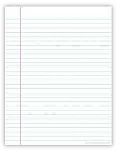 Printable Wide Ruled Paper (Free PDF Download) - Simply Love Coloring